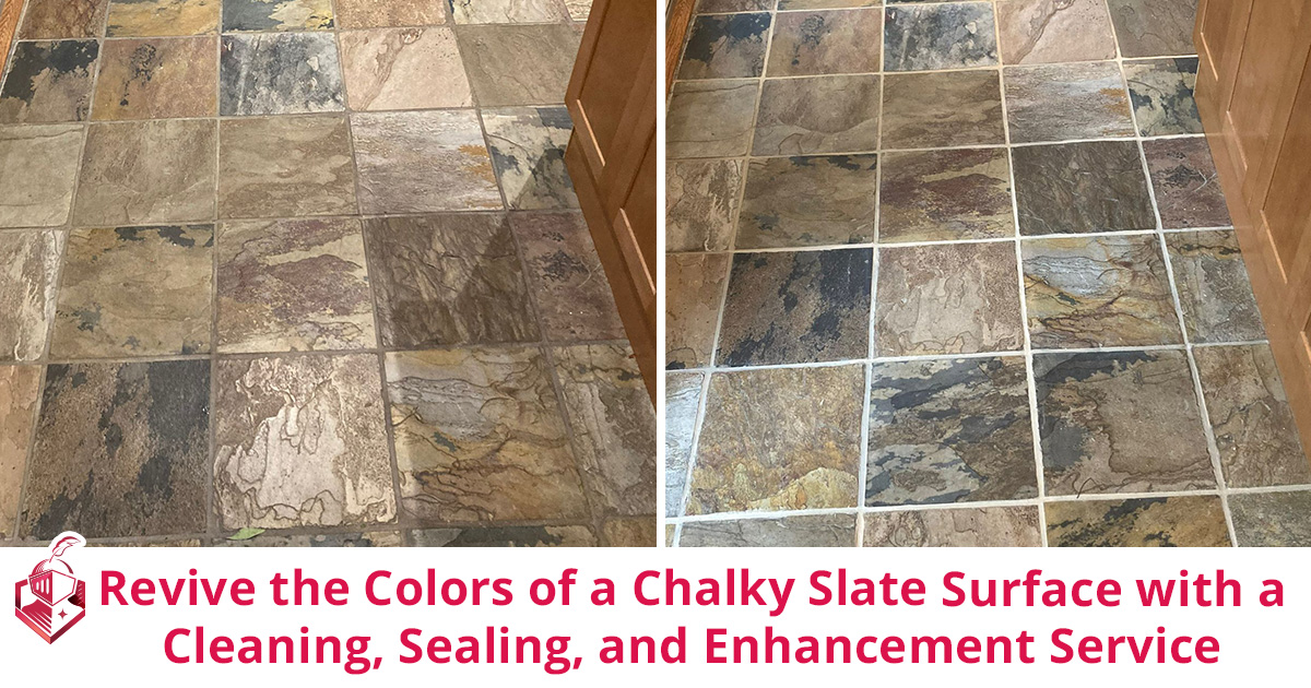 Revive the Colors of a Chalky Slate Surface with a Cleaning Sealing and ...