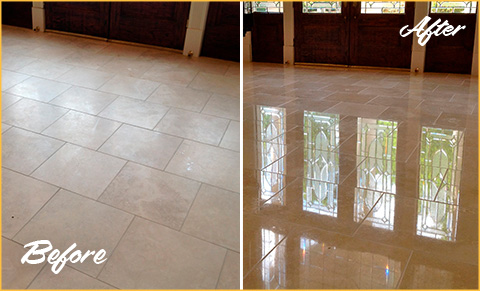 How To Polish Travertine Floor Tiles Stone Floor Repairs Chips